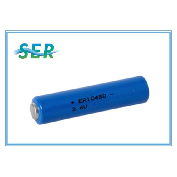 Quality Non Rechargeable 3.6V Li SOCL2 Battery AAA Size ER10450 For Utility Meter / GPS Alarm for sale