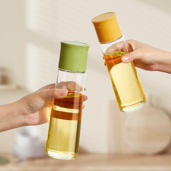 Quality 500ml Kitchen Glass Oil Dispenser Bottle Cooking Oil Container Multipurpose for sale