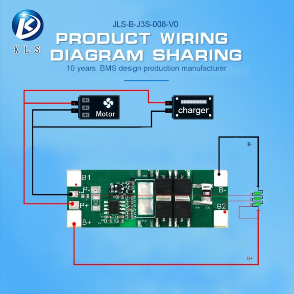 Quality 3S-24S Custom LiFePO4 BMS 12V-60V for Power Tools and EVs for sale