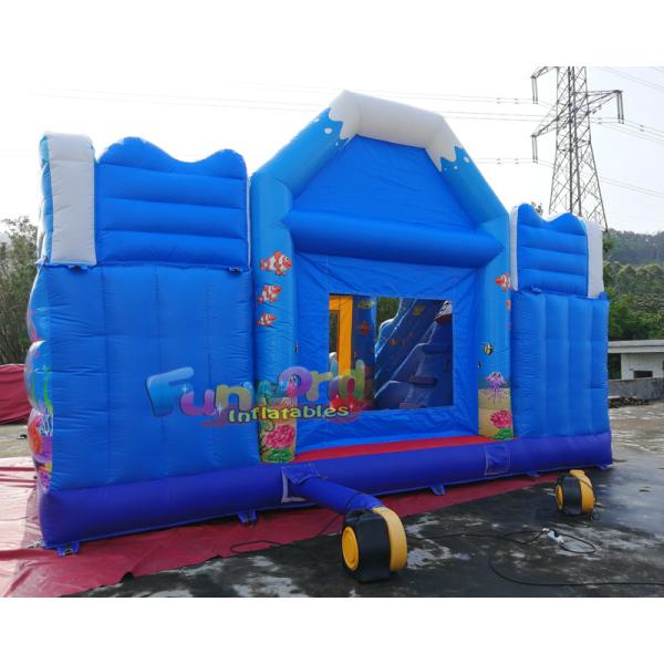 Quality Water - Proof Tarpaulin EN71 Inflatable Bouncer Slide for sale