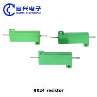 Quality RX24 Aluminum Case Resistor 50w Green Current Limiting Aging Load Resistor for sale