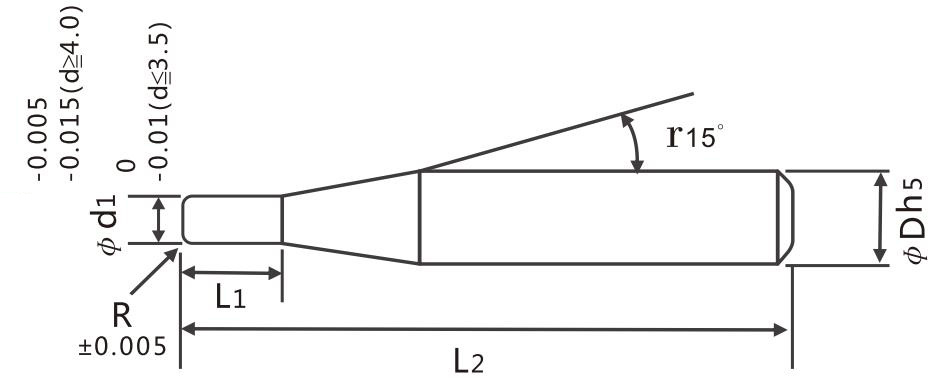 Cemented Carbide 38 Spiral Angle 4 Flute Corner Radius End Mills