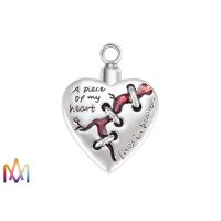 Quality 23.5g Heart Memorial Charms For Ashes for sale