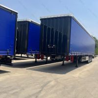 Quality 3 Axle Side Curtain Semi Trailer With 1840mm Tread And Wabco Relay Valve for sale