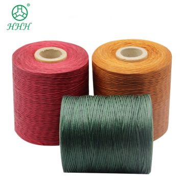 Quality Single Color Flat Wax String 210D Nylon Waxed Thread for Sewing Polyester Thread for sale