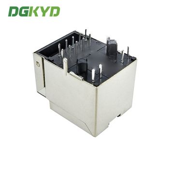 Quality 180 Degree Network Interface RJ45 Single Port 10P8C Connector Gigabit Ethernet for sale