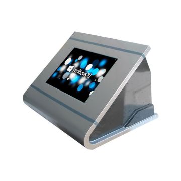 Quality Space Saving Desktop Kiosk With Durable Steel Enclosure IR Touchscreen TFT LCD for sale