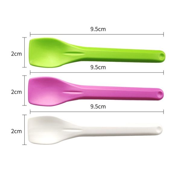 Quality Coloful Mini PLA Biodegradable Compostable Cutlery Spoons Bulk For Dessert 4'' for sale