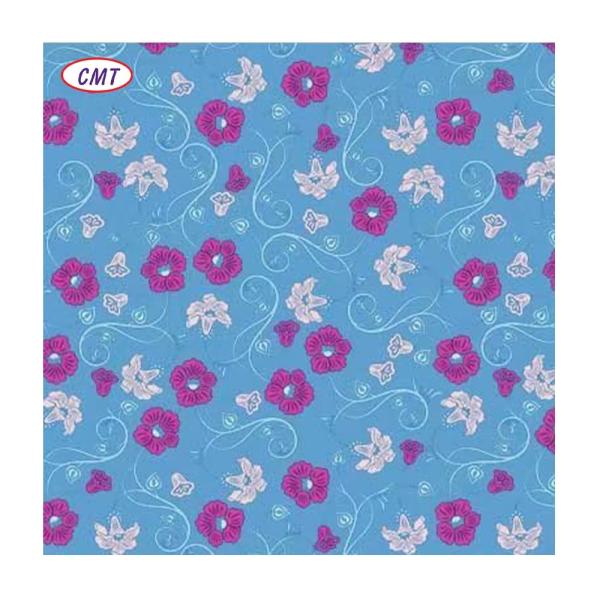 Quality 100% Polyester Printed 150gsm Woven Floral Flower Fabrics for Dresses A4 Size Sample for sale
