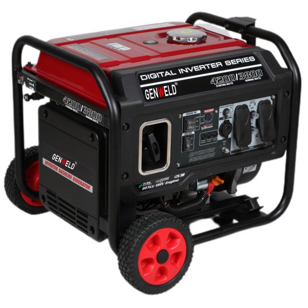 Quality 4.2kW Portable Gasoline Generator with 15L Fuel Tank and E-Start Inverter for sale