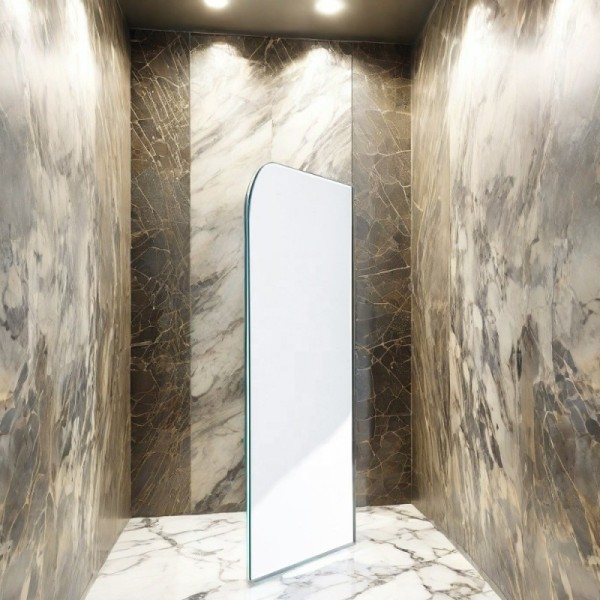 Quality EN12150/CE/SGCC/Australian Certificate Fixed Radius Tempered Glass Shower Doors for sale