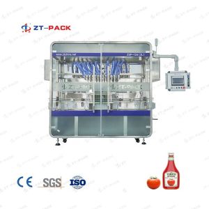 Quality 4000bph Ketchup Paste Jam Sauce Hot Filling plastic bottle drum Filling Machine for sale