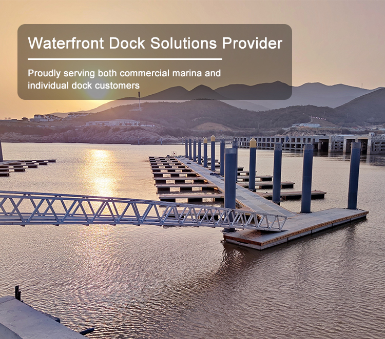 Customized Aluminum Floating Docks Marine Grade With Aluminium Beams ...