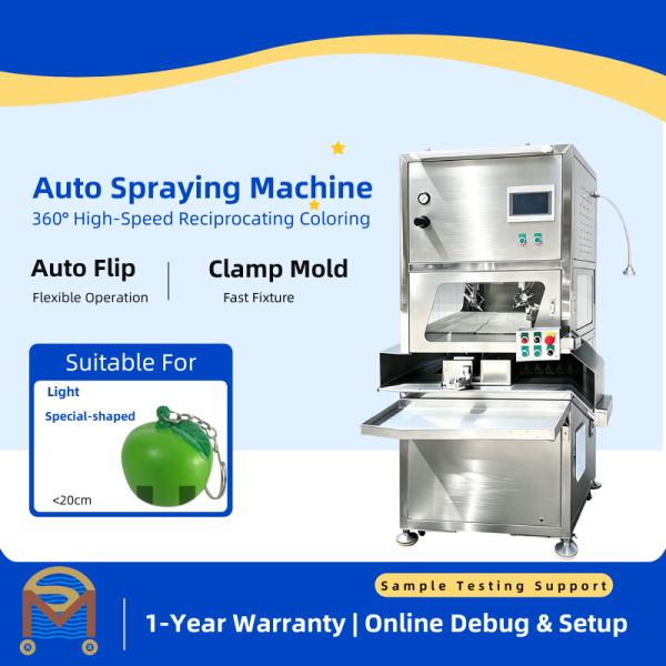 Quality Automatic Spray Painting Machine, Coating Equipment for Plastic Green Apple Toy Surface Spraying for sale
