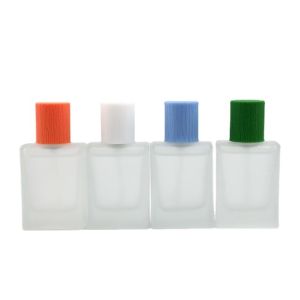 Quality Wholesale Spot Perfume Bottle Transparent Frosted Perfume Bottle Wood Grain for sale