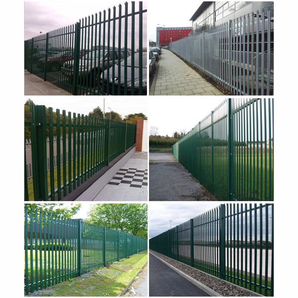 Quality Powder Coated Steel Square Tube Flat Top Fence Panels Wrought Iron Picket Ornamental for sale