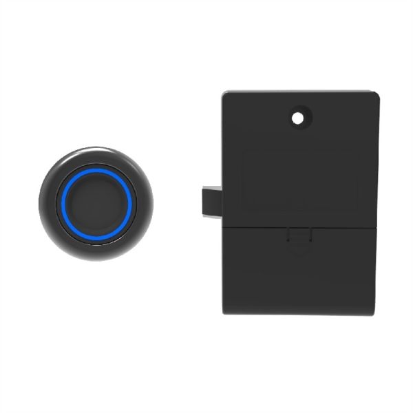 Quality Glass Door Mini Bluetooth Smart Locks Fingerprint Accessible Keyless Entry for Cabinets for sale