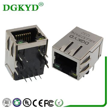 Quality 10 PIN RJ45 With Integrated Magnetics Gigabit Cat 6 RJ45 Connector for sale