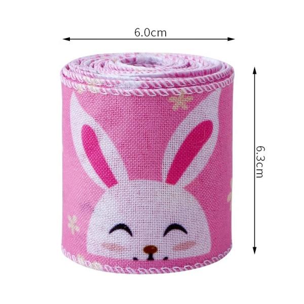Quality Colorful 2.5 inch Easter Wired Ribbon Happy Holiday Decor with 2-1/2" Width MSD for sale