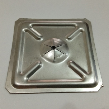 Square beveled edge stainless steel self-locking washer, 63.5mm diameter