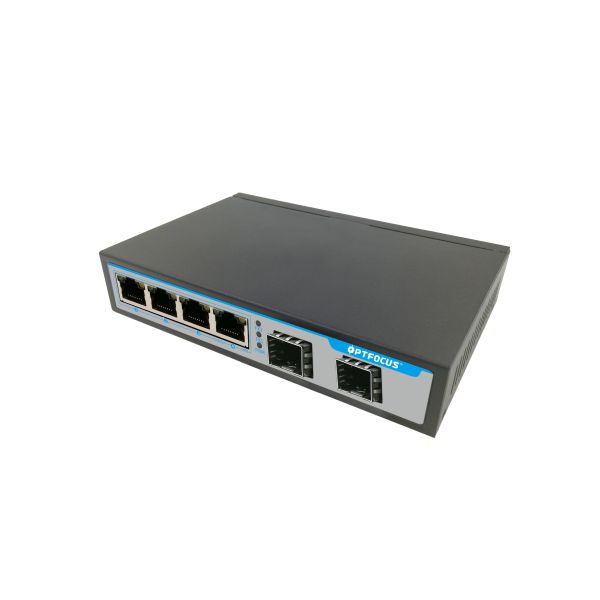 Quality Gigabit Fiber Optic Switch 10 / 100 / 1000M Dual Fiber Automatic MAC Address Learning  for sale