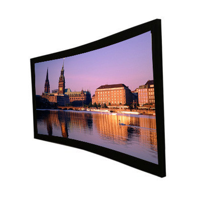 Quality 3D Silver Immersive curved theater screen , home cinema projection screen for sale