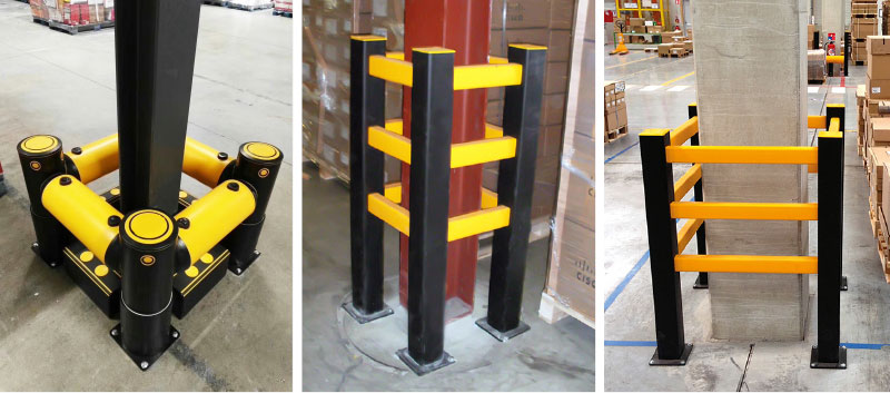 Building Post Safety Barrier Polygon Anti-Collision Guardrails Warehouse Safety Barrier