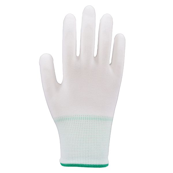 Quality 13 Gauge PU Coated Polyester Handling Gloves Breathable for sale