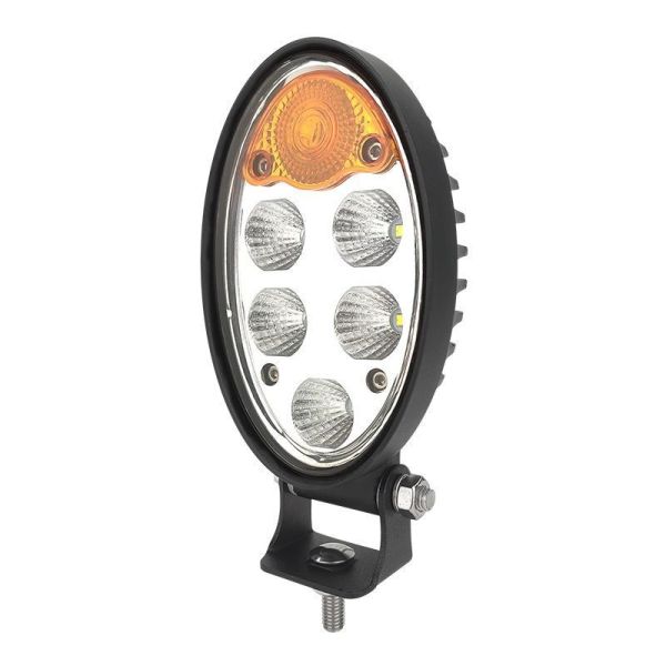 Quality Forklift Tractor 36W Universal LED Headlight Turn Signal Oval LED Working Light for sale