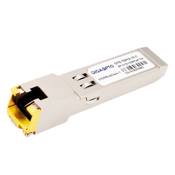 Quality Copper SFP 10/100/1000BASE-T 100m SGMII Cat 6/6a RJ-45 Optical Transceiver Module for sale