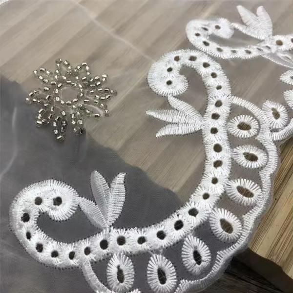 Quality Lace Fabric Embroidery Hanfu Accessories Three-dimensional Embroidery Cloud for sale