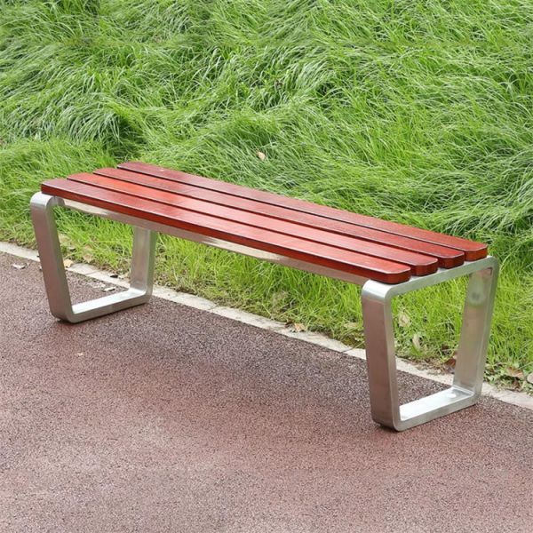 Quality Aluminum Waterproof Outdoor Backless Bench Backless Metal Garden Bench for sale