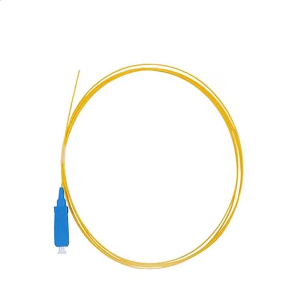 Quality 0.9mm 1/1.5 Meter FTTH Sc-upcyellow SC/APC Sinle Core Sm G.652d Core Sc Fiber for sale