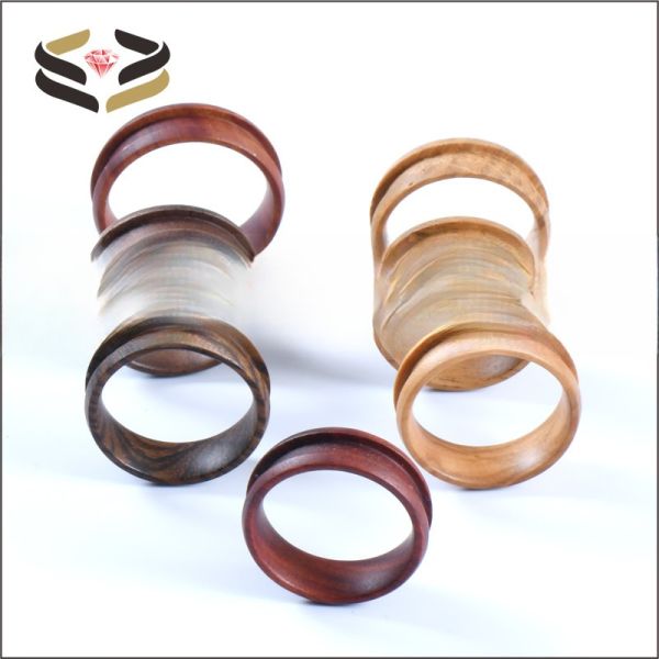 Quality Religious Type Solid Wood Rings 6mm 8mm For Inlay Blank for sale