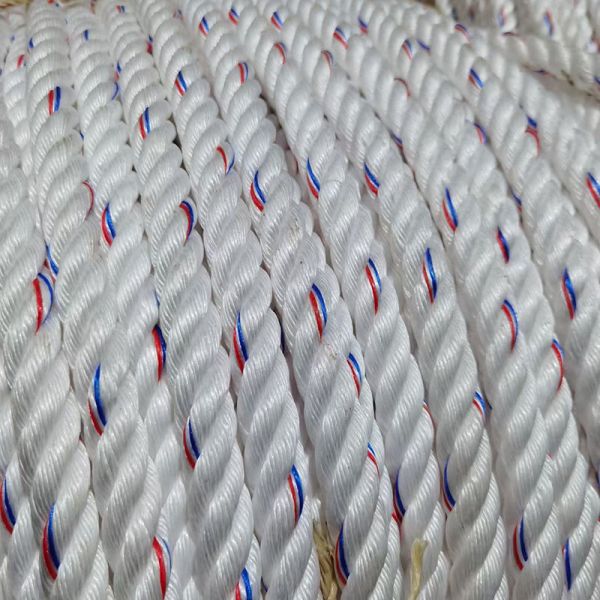 Quality Twisted PE Rope 100% Virgin Material PE Twisted 3 Strands Rope for sale