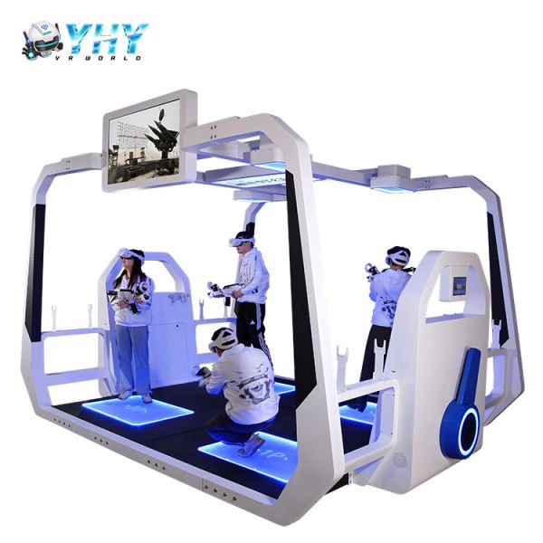 Quality 42'' Screen Indoor VR Shooting Simulator 4 Players Standing Virtual Battle for sale