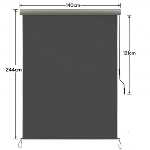 Quality 1.6m*2.5m Polyester Sail Material Retractable Waterproof Sun Shade Drop Vertical for sale