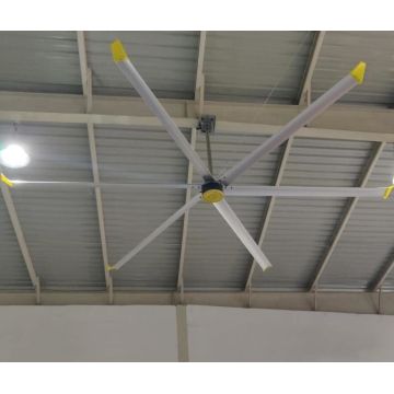 Quality Exhaust Pmsm Motor HVLS Ceiling Fans For High Ceilings for sale