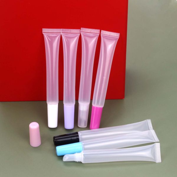 Quality OEM ODM Plastic PP Cosmetic Squeeze Tubes For Lip Gloss 15ml for sale