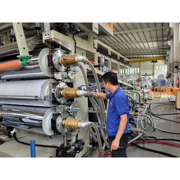 Quality Trolley Case Sheet Extrusion Machine , PC ABS Luggage Sheet Extrusion Machine for sale