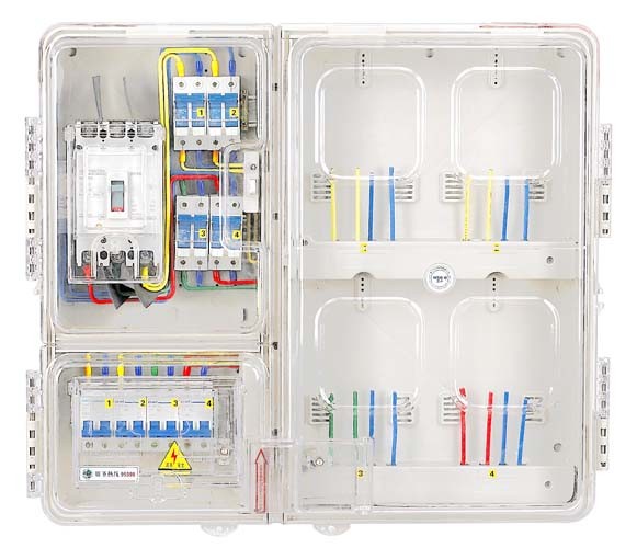 Quality Customized Size Single Phase Meter Box , Small Flush Fitted Electric Meter Box for sale