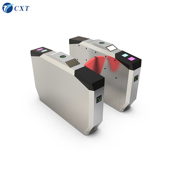 Quality QR Code Flap Barrier Gate with DC Brushed Motor and Automatic Reset for Secure for sale