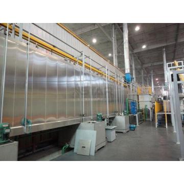 Quality Suspended Tunnel Electrostatic Powder Coating Line Surface Pretreatment for sale