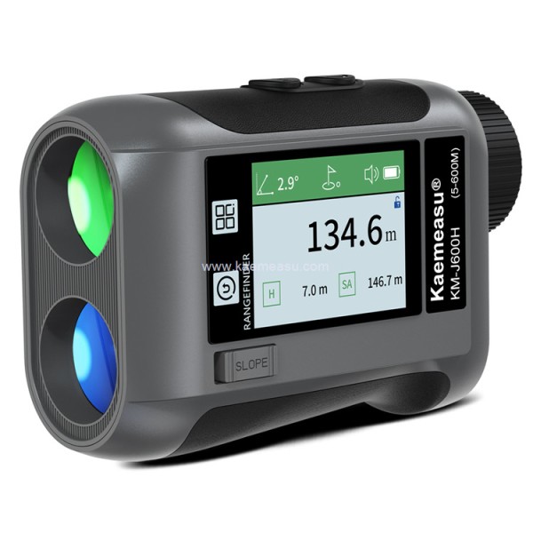 Quality kaemeasu Voice Broadcast Golf Rangefinder Laser Range Finder Telescope With LCD Touch Screen J600 for sale