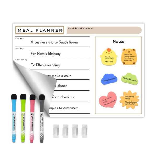Quality Multifunction Combination Creative Reusable Calendar Planner Sticky Dry Erase for sale