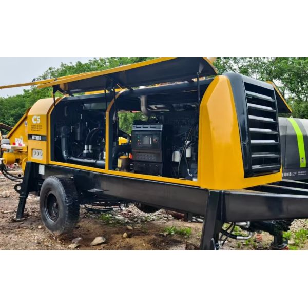 Quality 2017 Sany 8018 Diesel Trailer Mounted Concrete Pump for sale