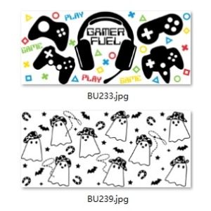 Quality Self Adhesive 3D UV Transfer Labels 16oz Digital UV Printing for sale