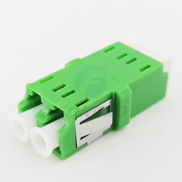 Quality SM Duplex LC APC Fiber Optic Adapter Without Flange for sale