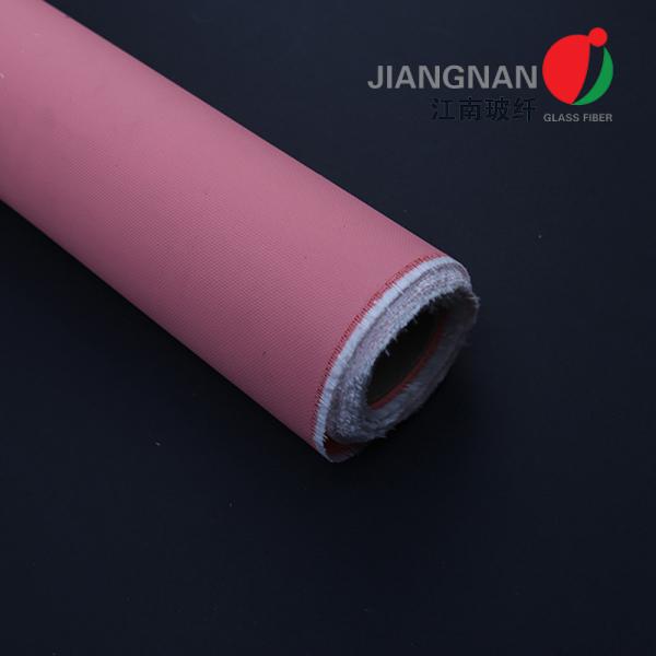 Quality Pink Fiberglass Welding Blanket Deck Fire Washable Fiberglass Silicone Fabric for sale