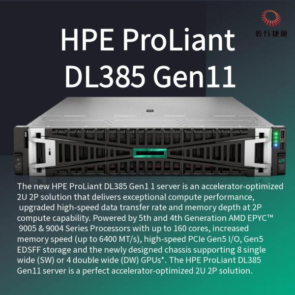 Quality HPE ProLiant DL385 Gen11 The Secure and Powerful Rack Storage Server for Digital for sale